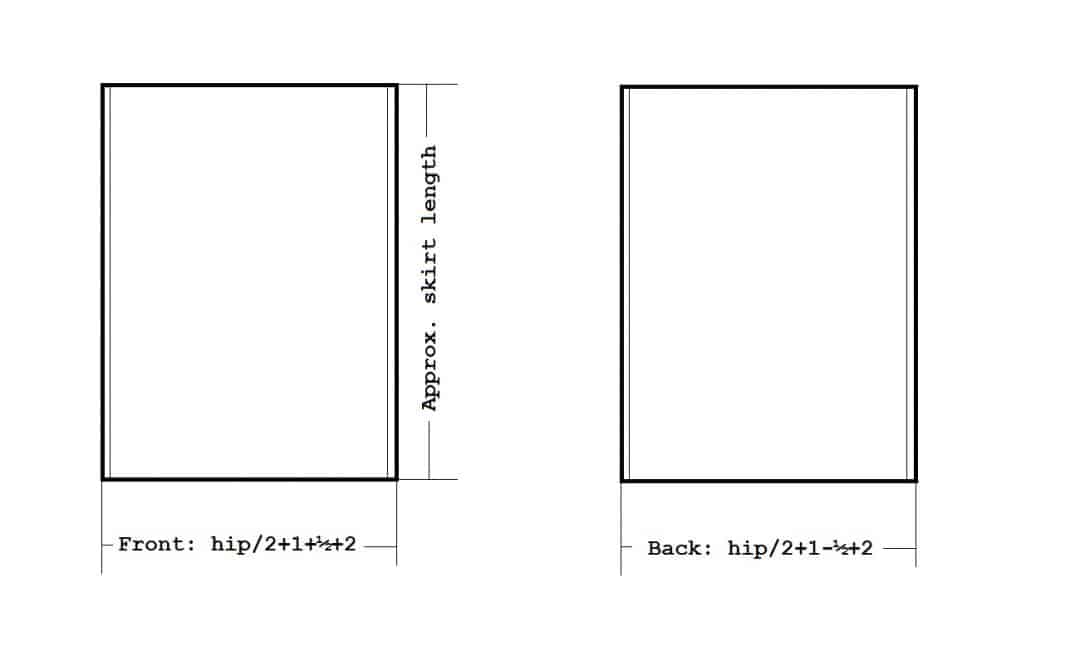 DIY pencil skirt: how to make a pencil skirt pattern