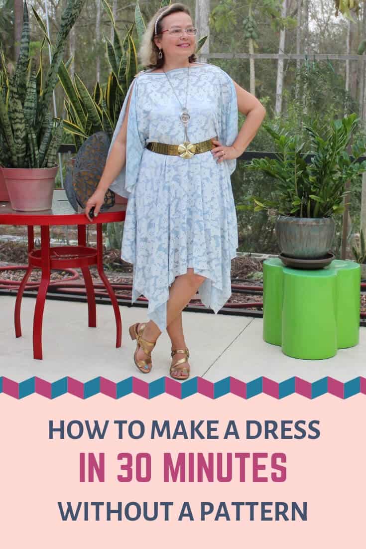 Off-shoulder dress cutting and stitching {a video sewing tutorial}