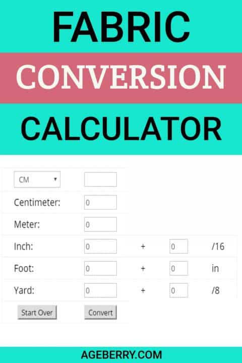 Fabric conversion calculator