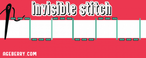 Invisible Stitch Tutorial: How To Fix A Tear (+ Sewing “Blind” Hems)