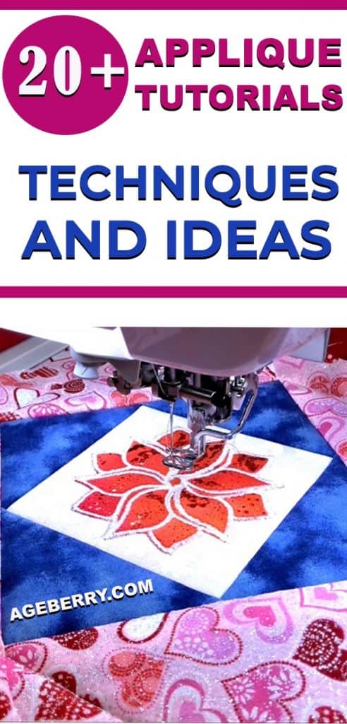20+ Applique Techniques and Sewing Tutorials on How to Applique