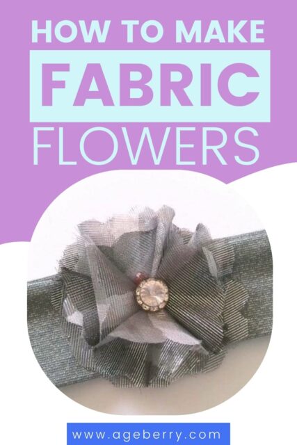 Easy fabric flowers {a sewing tutorial and a free pattern}