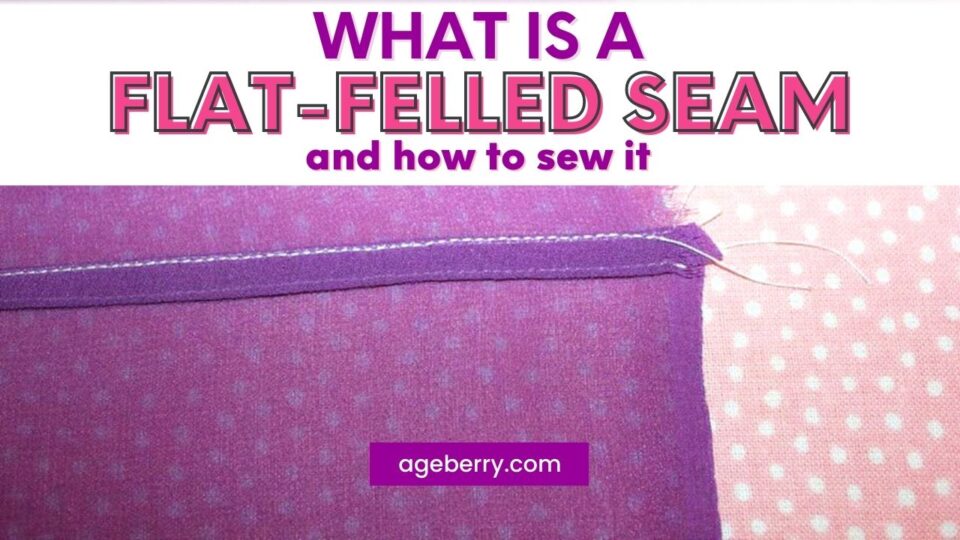How to sew a flat-felled seam on silk fabric (the easy way)