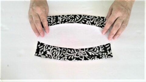 How to sew a face mask using my free printable face mask template