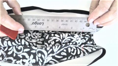 How to sew a face mask using my free printable face mask template