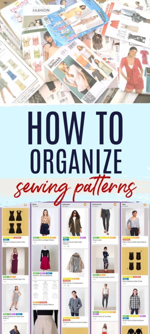 How to Store Sewing Patterns {Sewing Pattern Storage Ideas That Work}