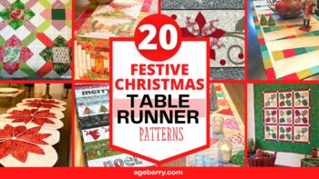25 Festive Christmas Table Runner Patterns to Dress Up Your Table