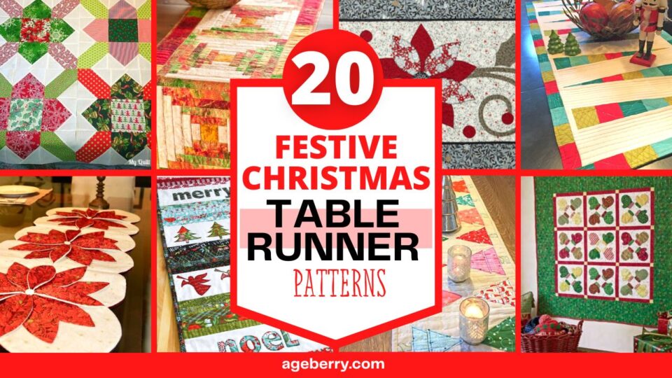 25 Festive Christmas Table Runner Patterns to Dress Up Your Table