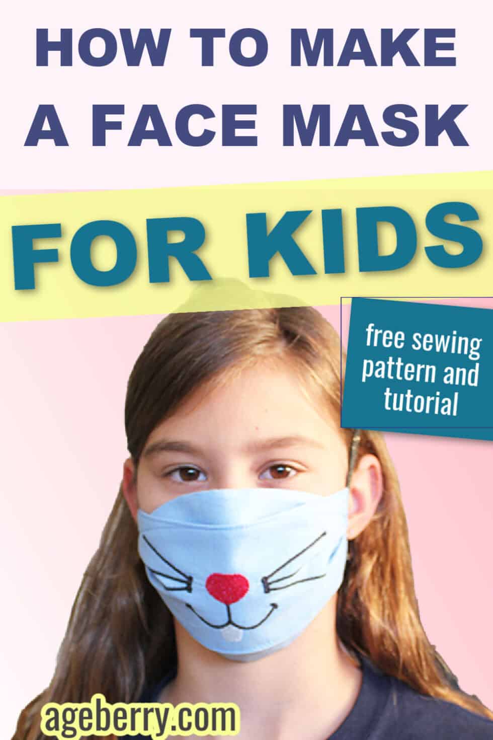 How to sew a fabric face mask plus a free face mask pattern