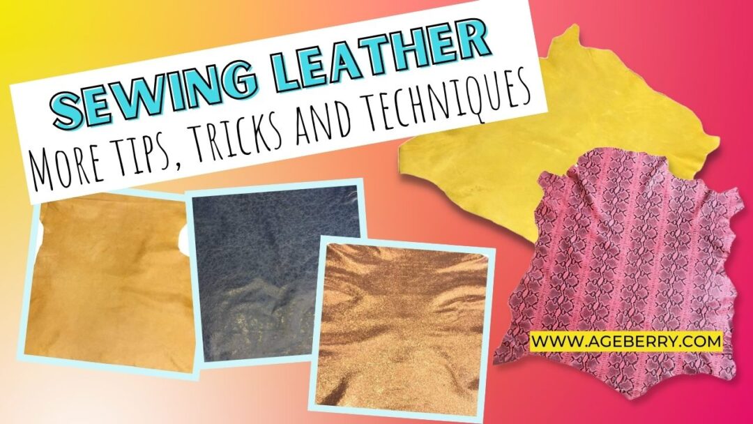 More tips, tricks, and techniques for sewing leather