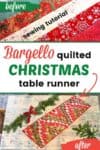 Bargello Quilt Tutorial { Quilted Christmas Table Runner }