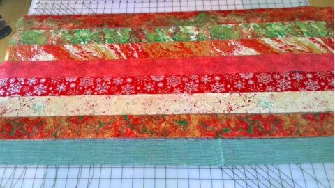 Bargello Quilt Tutorial { Quilted Christmas Table Runner }