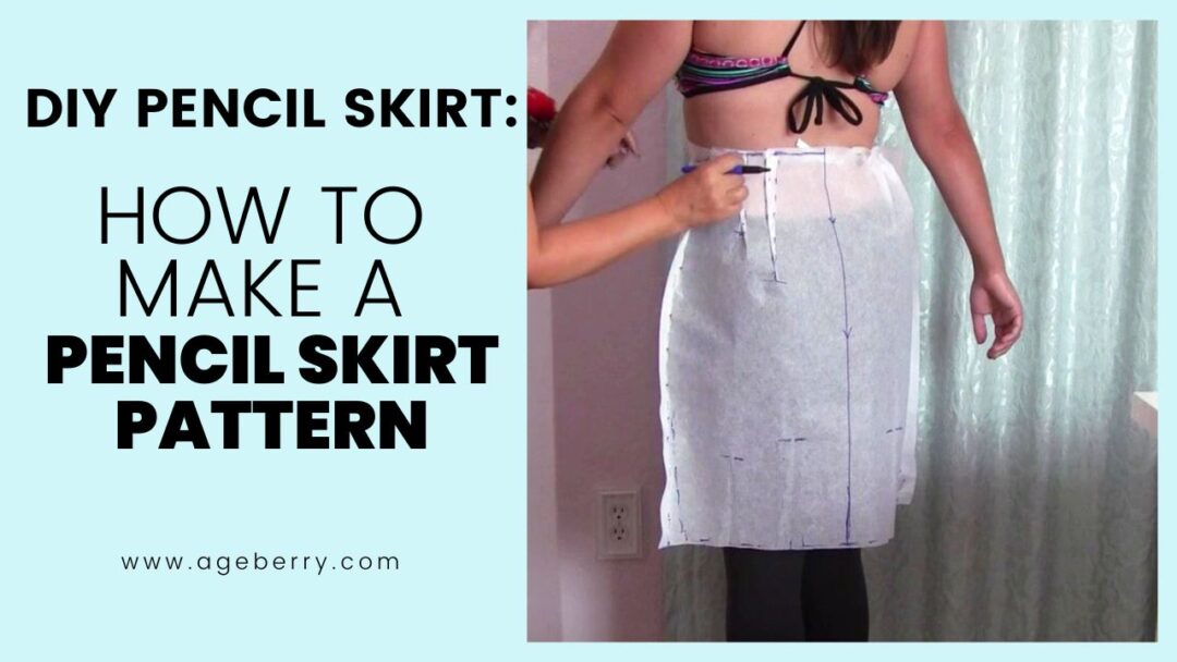 DIY pencil skirt: how to make a pencil skirt pattern
