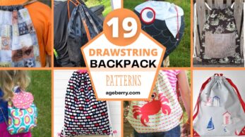19 DIY Drawstring Backpack Patterns You Can Make