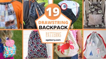 19 DIY Drawstring Backpack Patterns You Can Make
