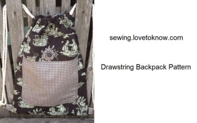 19 DIY Drawstring Backpack Patterns You Can Make