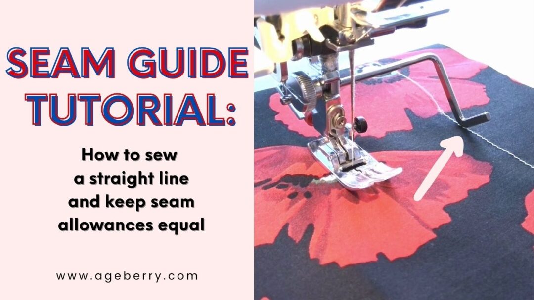 Seam Guide Tutorial: how to sew a straight line and keep seam ...
