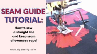 Seam Guide Tutorial: how to sew a straight line and keep seam ...