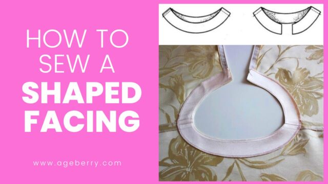 Shaped facing: a detailed tutorial on how to sew facing to a curved ...