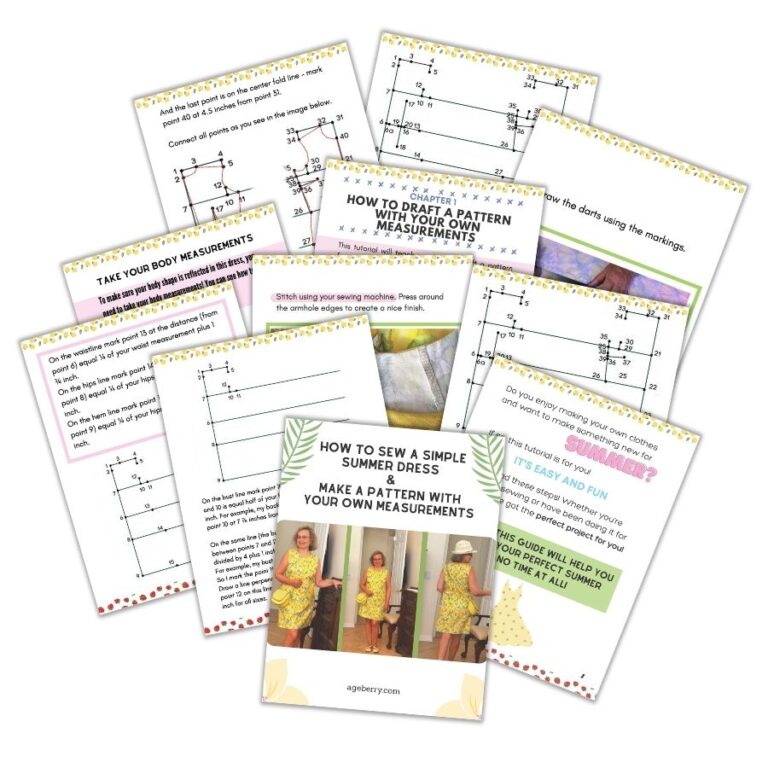 How to draft a pattern for a simple dress with your own measurements