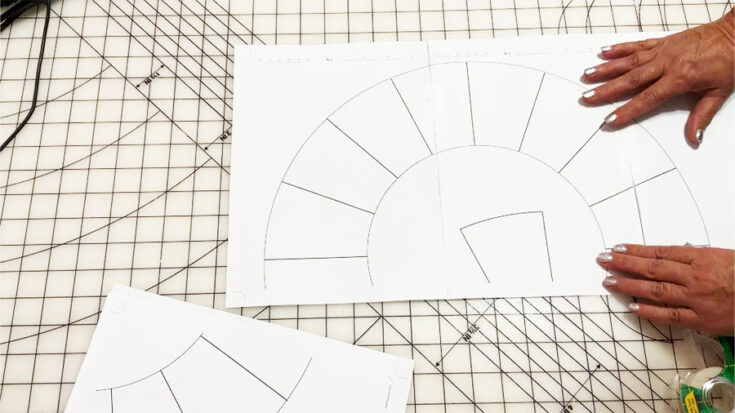 How To Make A Round Quilted Placemat | Free Printable Template