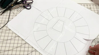 How To Make A Round Quilted Placemat | Free Printable Template