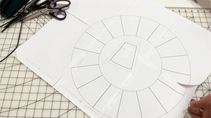 How To Make A Round Quilted Placemat | Free Printable Template