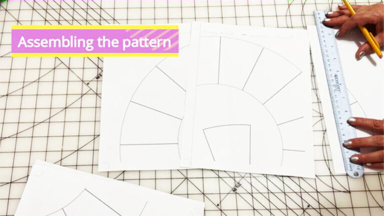 How To Make A Round Quilted Placemat | Free Printable Template