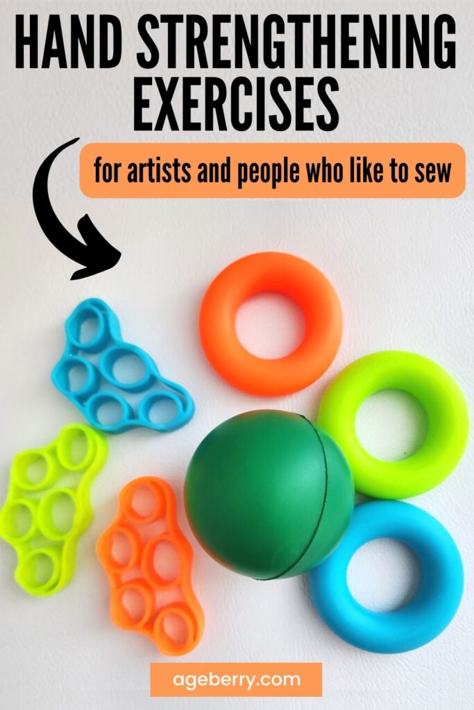 Hand strengthening exercises for artists and people who like to sew