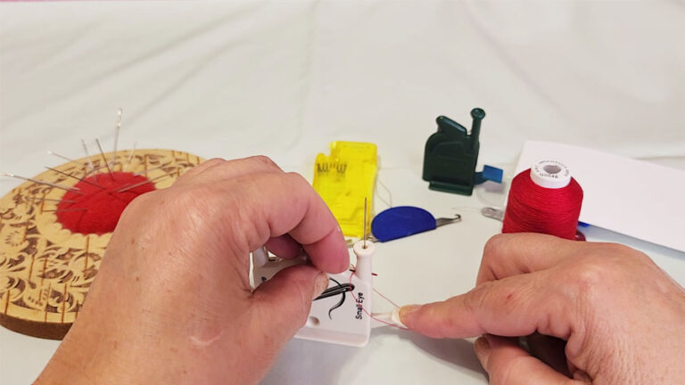 How To Use A Needle Threader For Sewing Machine And Hand Sewing