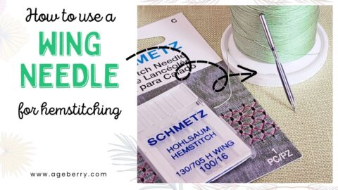 How to Use a Wing Needle for Hemstitching