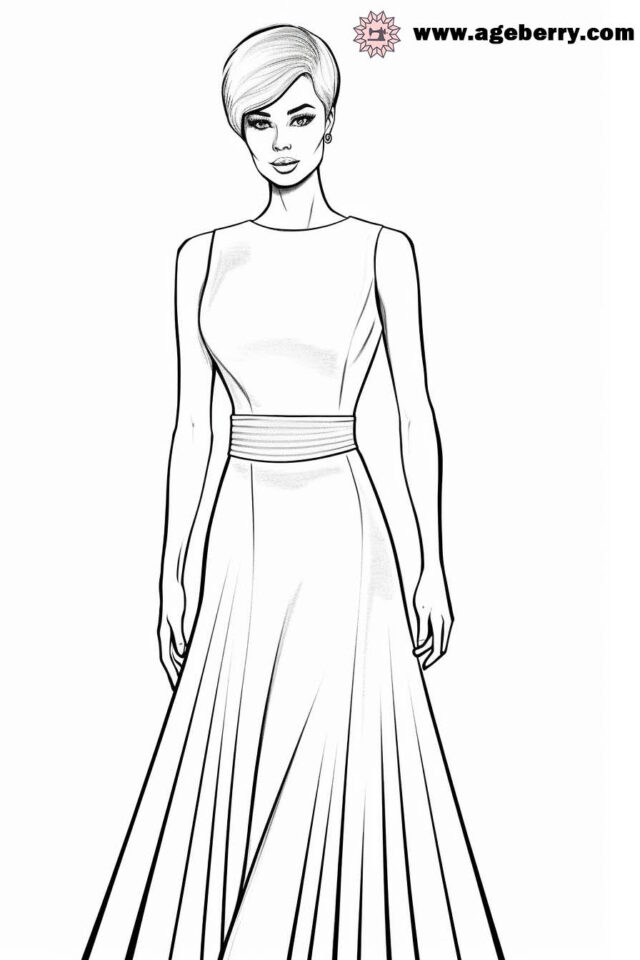 Dress Coloring Pages: Connecting the Dots Between Coloring, Fashion and ...