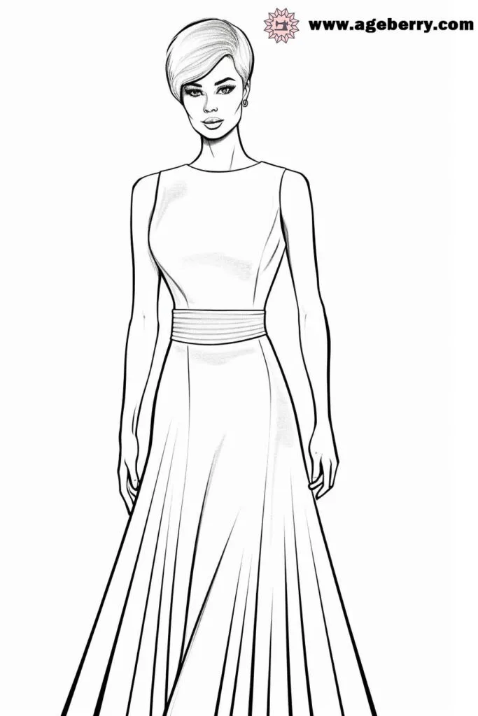 Dress Coloring Pages: Connecting the Dots Between Coloring, Fashion and ...