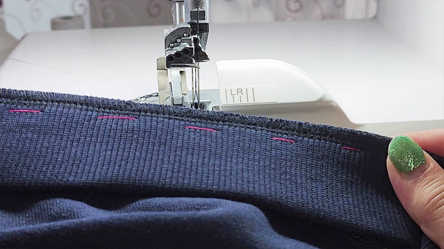 How to Sew Elastic into Waistbands: A Casing Method by Serger