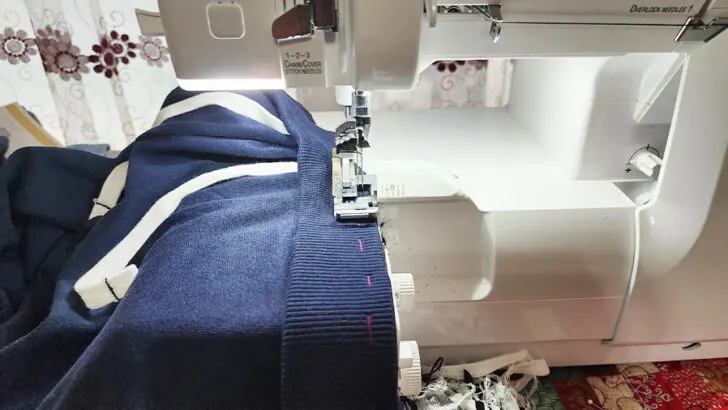 How to Sew Elastic into Waistbands: A Casing Method by Serger