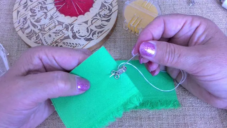 A Gem of a Closure: How to Sew a Rhinestone Hook and Eye