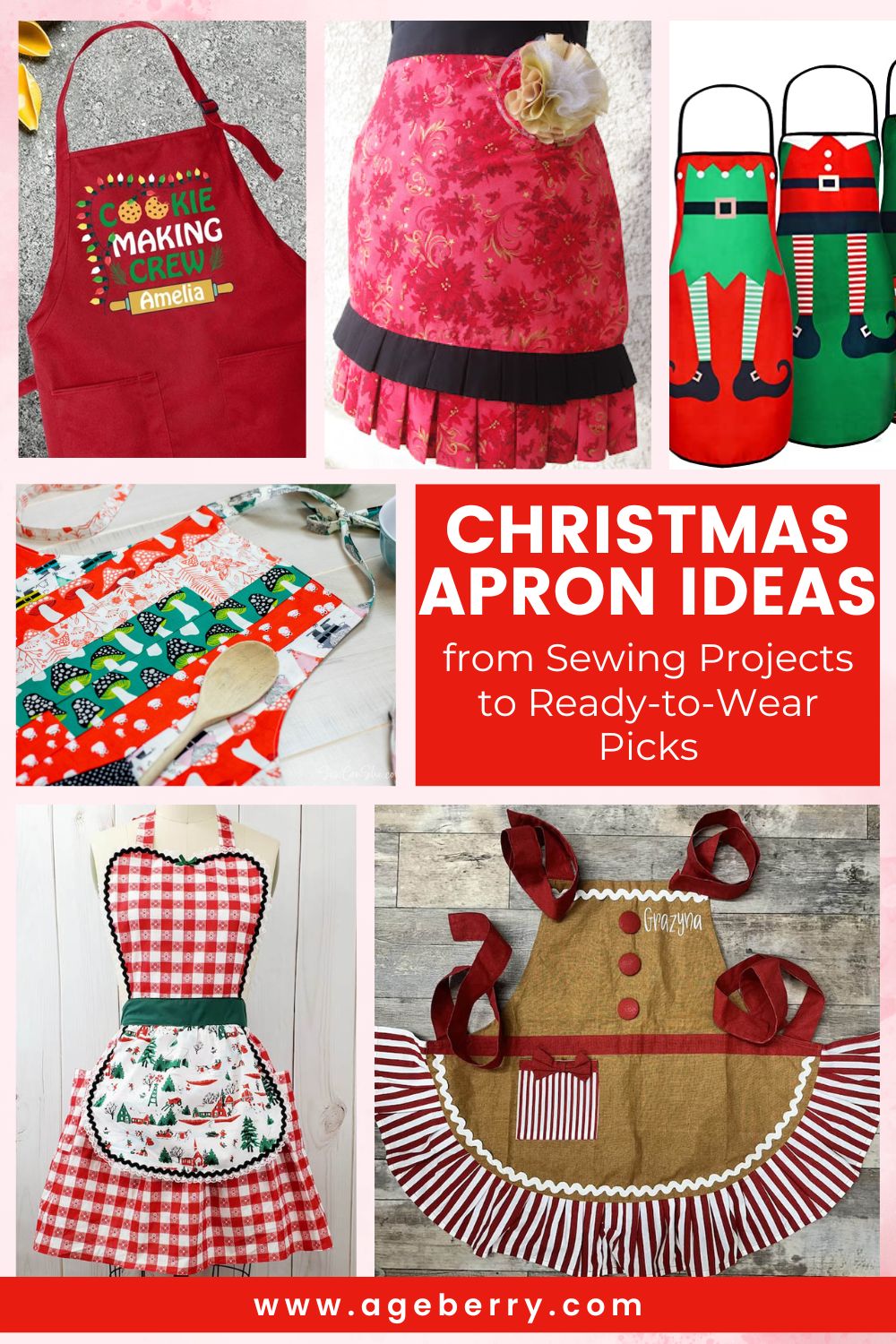Christmas Apron Ideas - from Sewing Projects to Ready-to-Wear Picks