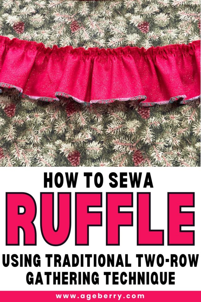 How To Sew A Ruffle Using Traditional Two-Row Gathering Technique