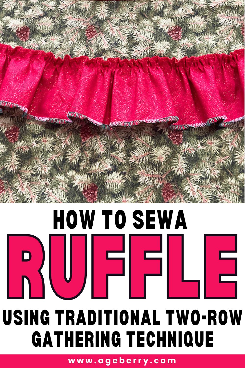 How To Sew A Ruffle Using Traditional Two-Row Gathering Technique