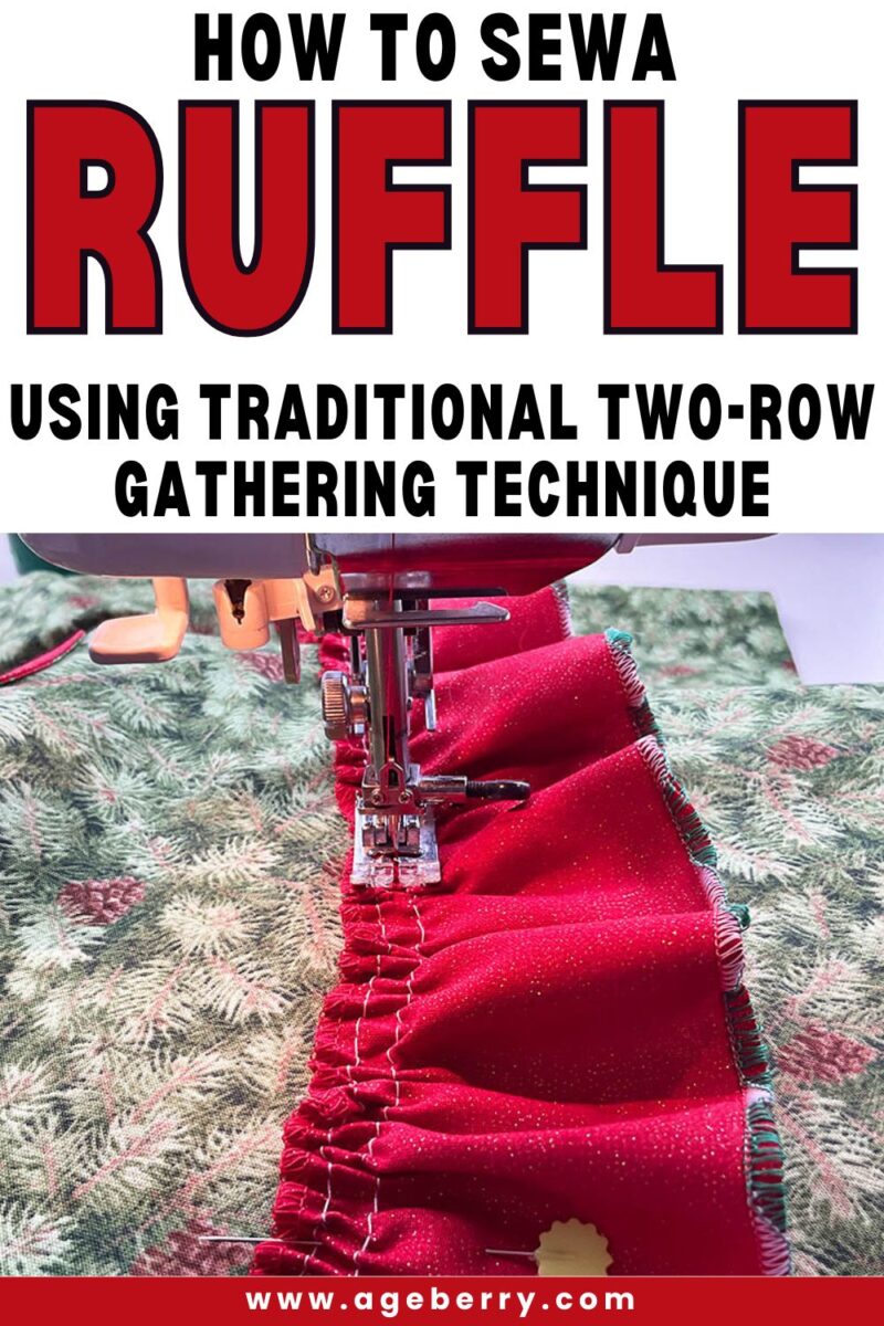 How To Sew A Ruffle Using Traditional Two-Row Gathering Technique