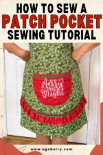 How To Sew A Patch Pocket Sewing Tutorial