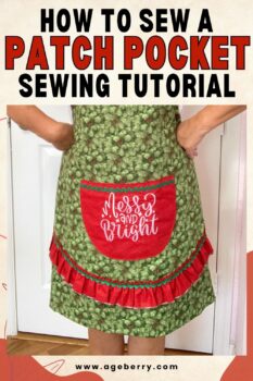How To Sew A Patch Pocket Sewing Tutorial