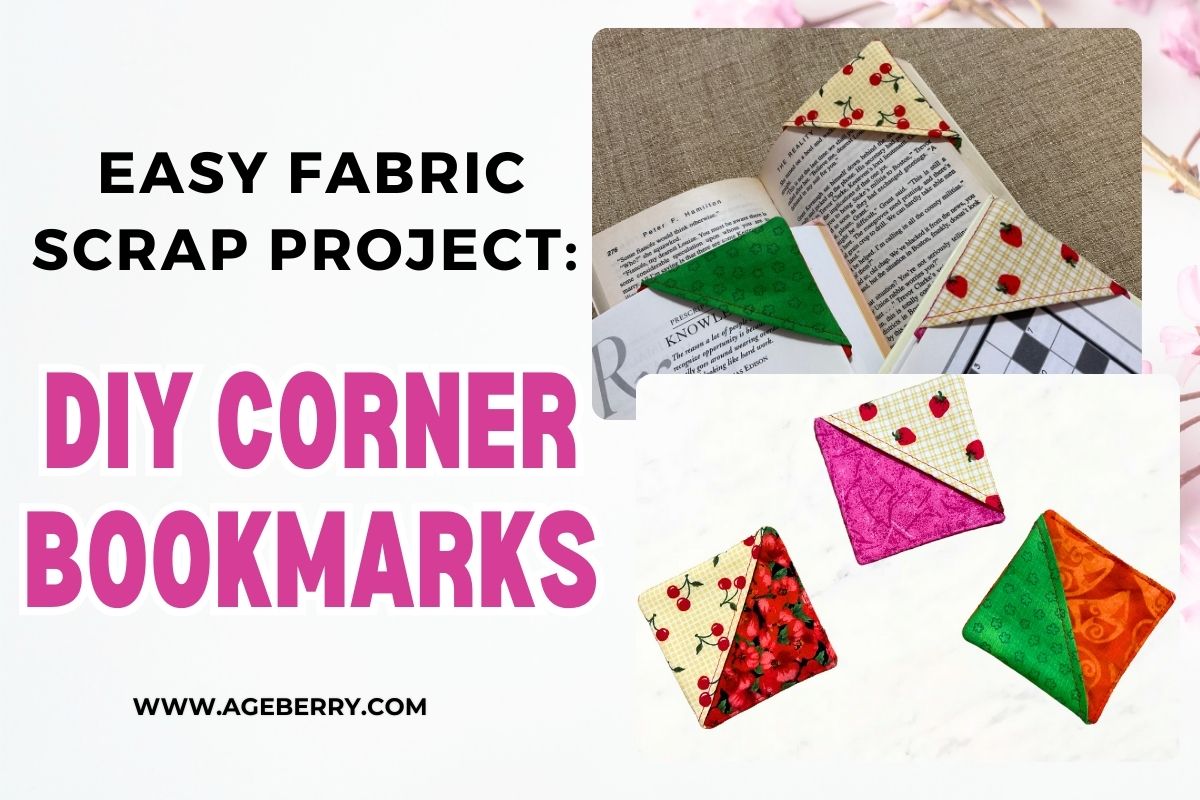 Easy Scrap Fabric Projects: Fabric Corner Bookmarks Tutorial