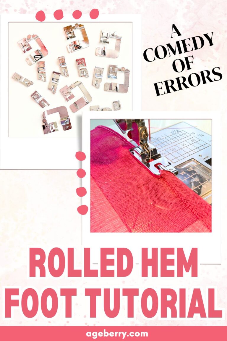 Rolled Hem Foot Tutorial: A Comedy of Errors