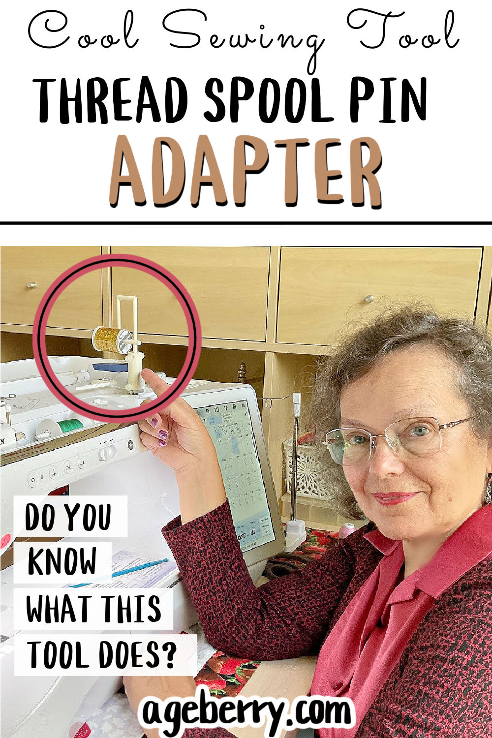 Unique Sewing Tool You Didn't Know Existed: Thread Spool Pin Adapter