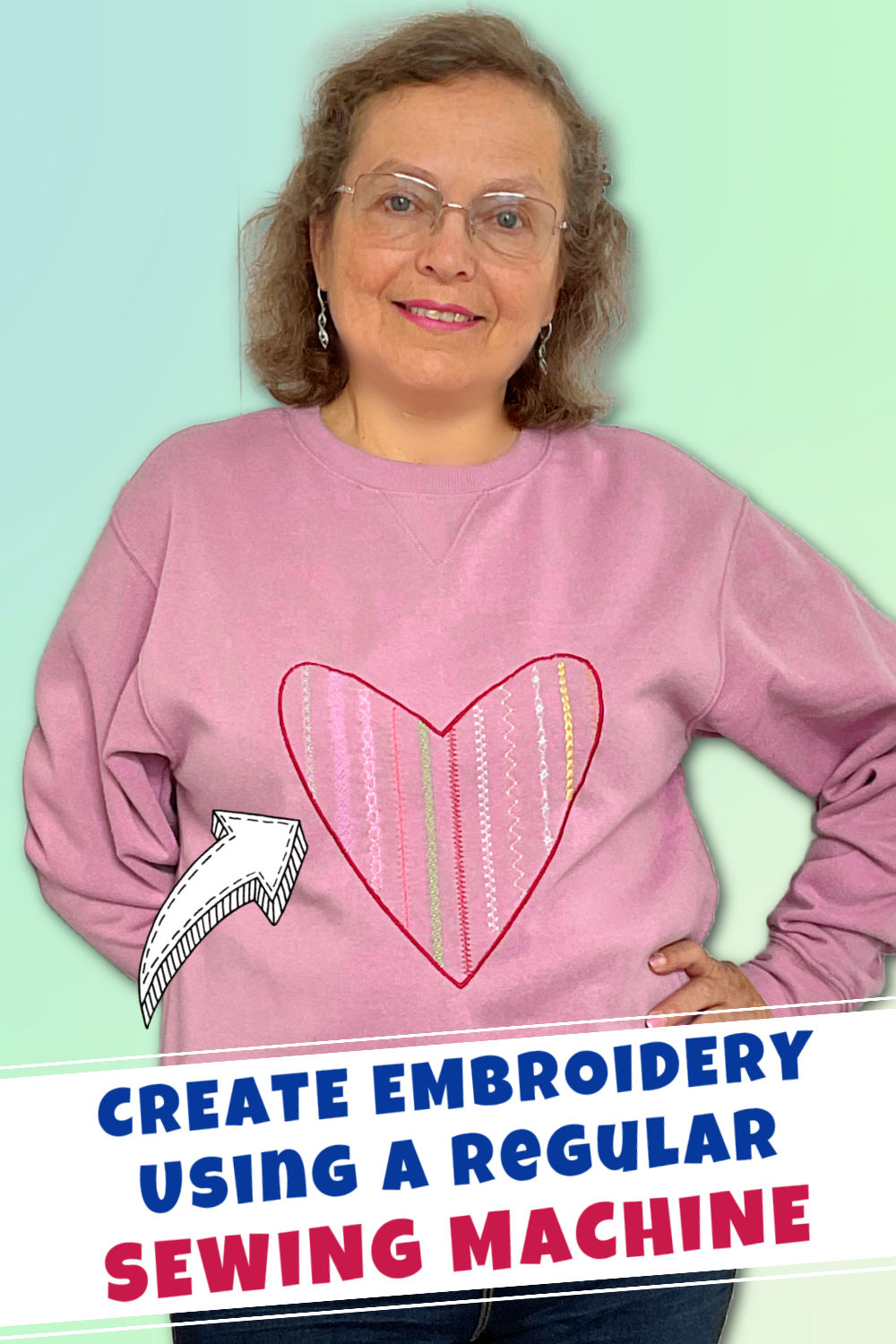 Sewing Tutorial: Embroider a Heart Using Decorative Sewing Machine Stitches