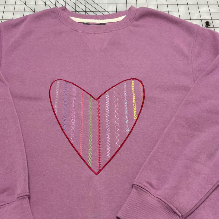Sewing Tutorial: Embroider a Heart Using Decorative Sewing Machine Stitches