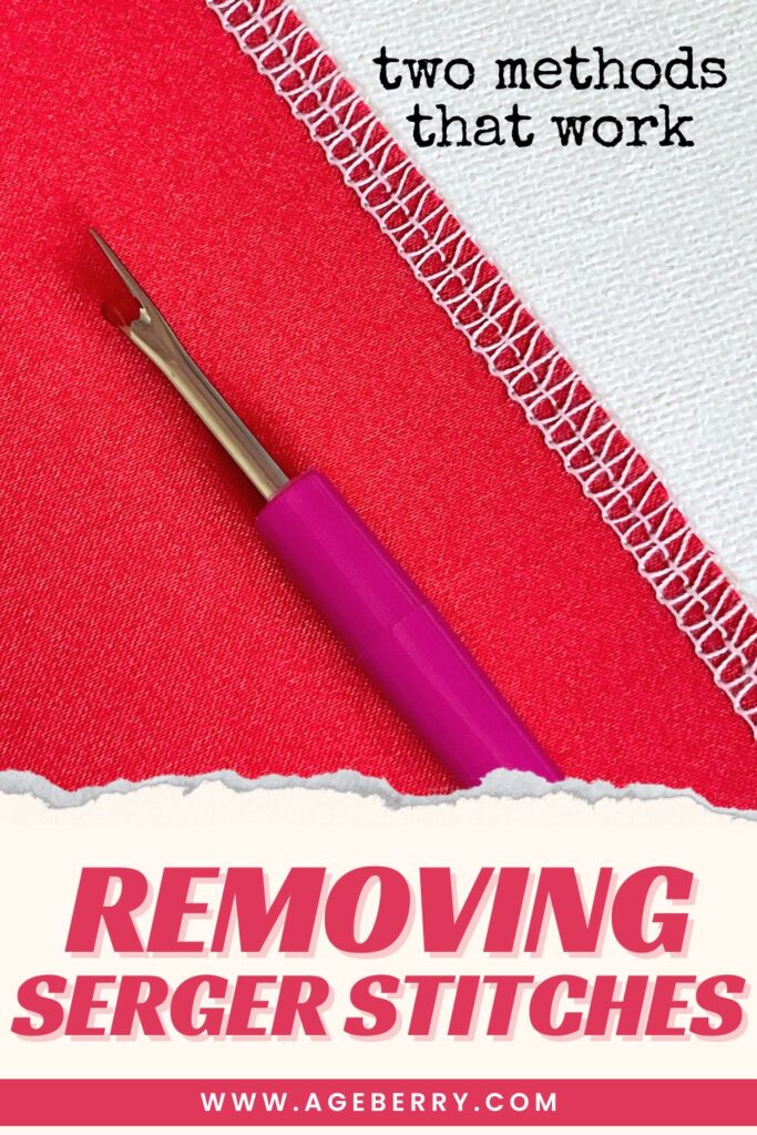 How to Remove Serger Stitches: What Works and What Doesn’t