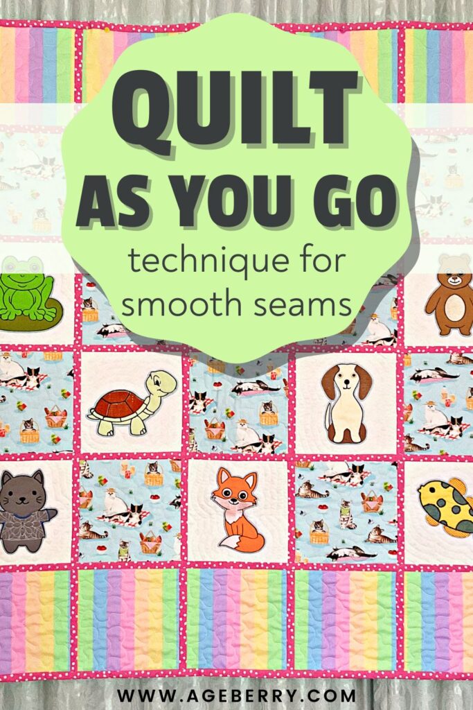 Quilt As You Go: How To Join Individual Quilt Blocks Without Bulky Seams