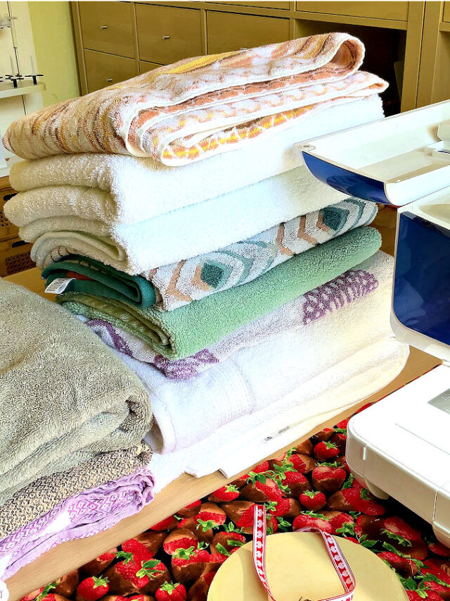 How To Make Towel Loops: Simple Stay Put Towel Ideas